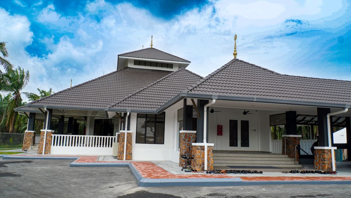Masjid Bongek siap dengan kos RM6 juta, dilengkapi CCTV dan penyaman ...